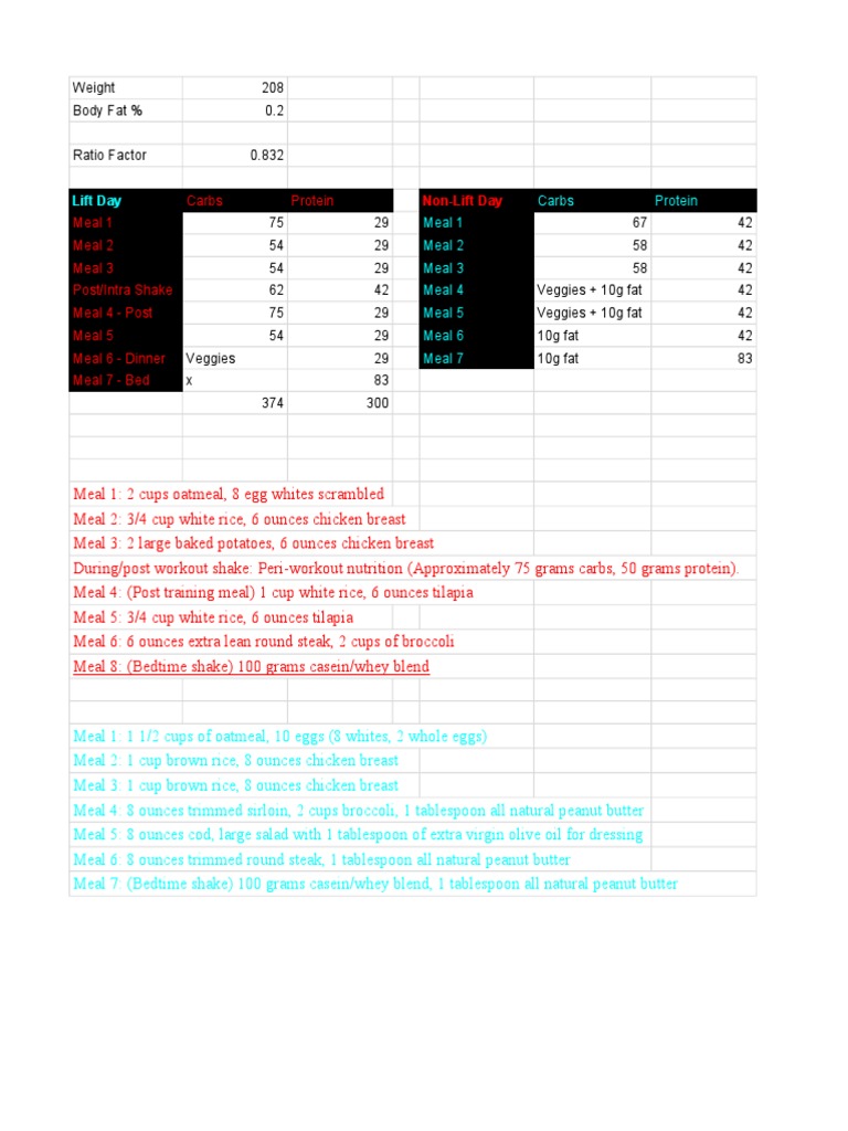 Lean Mass Diet PDF