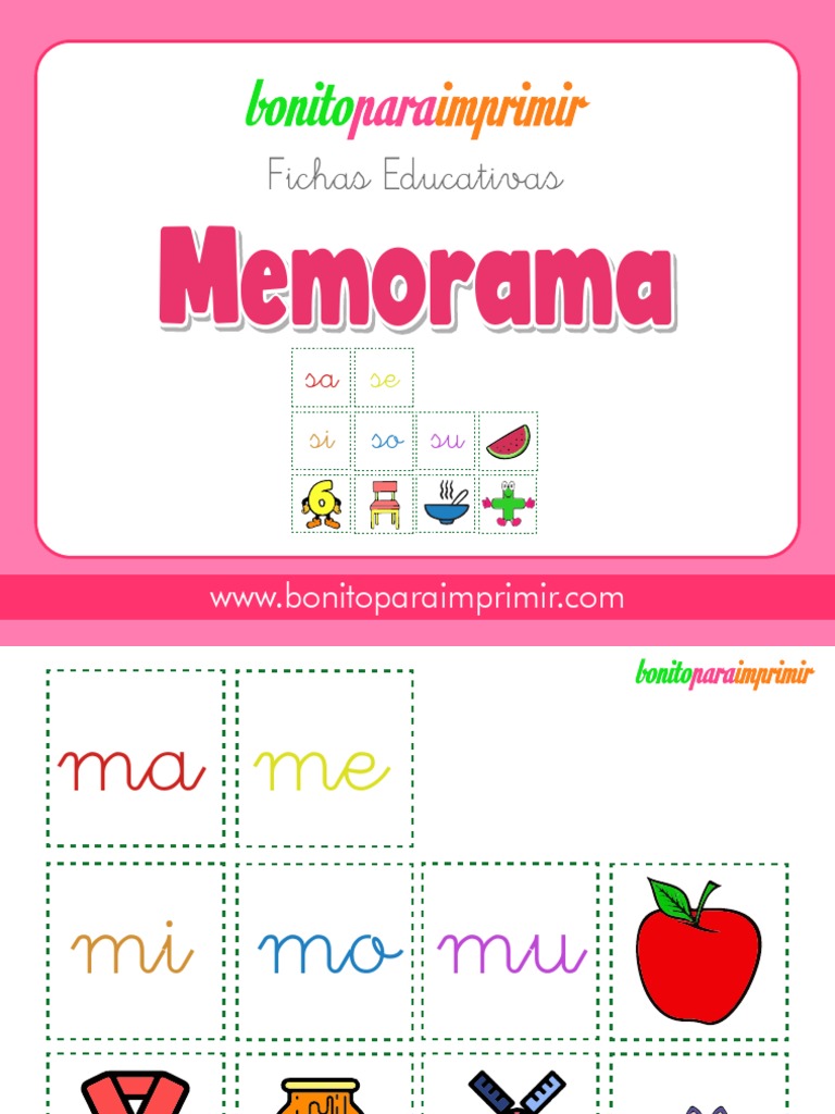 Memorama - Bonitopara | PDF