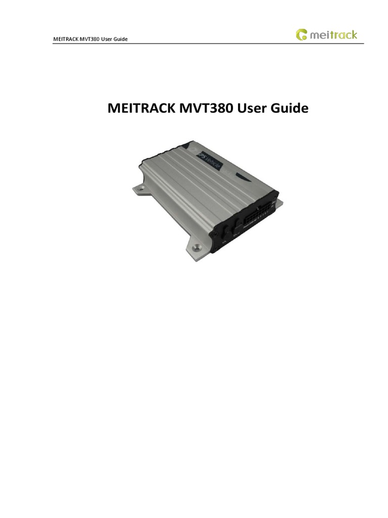MEITRACK MVT380 User Guide | PDF | Power Supply | Electrical Engineering