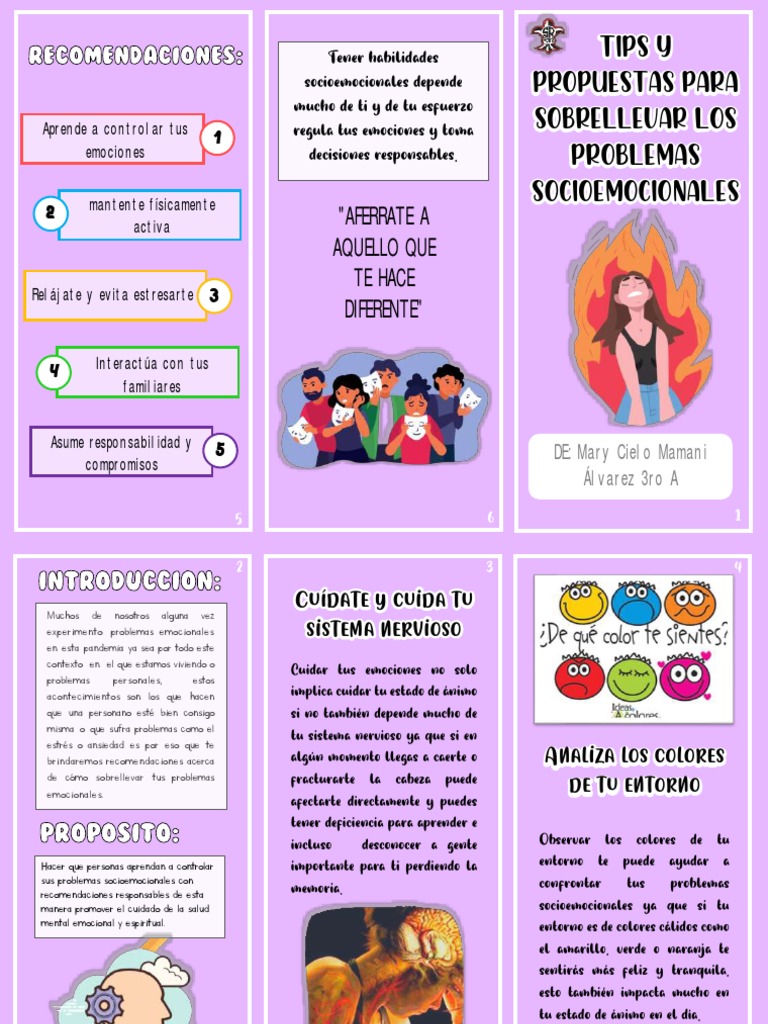 Version Mejorada Triptico Mary Cielo Mamani Alvarez | PDF | Las ...