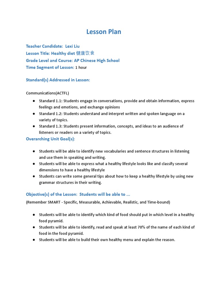 Lexis Lesson Plan 1 | Download Free PDF | Reading Comprehension | Mentorship