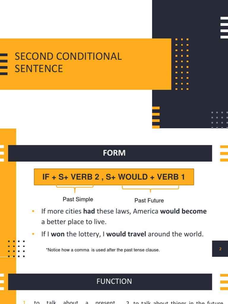 Second Conditional Sentence | PDF