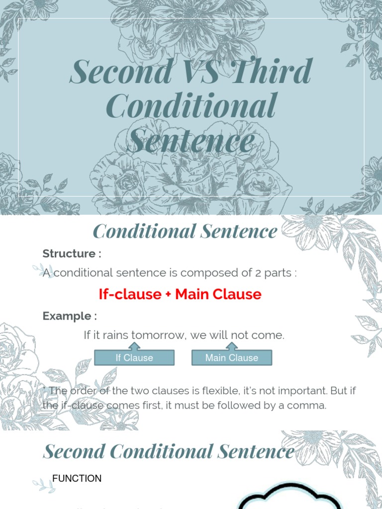 Second VS Third Conditional Sentence | PDF | Linguistic Morphology ...