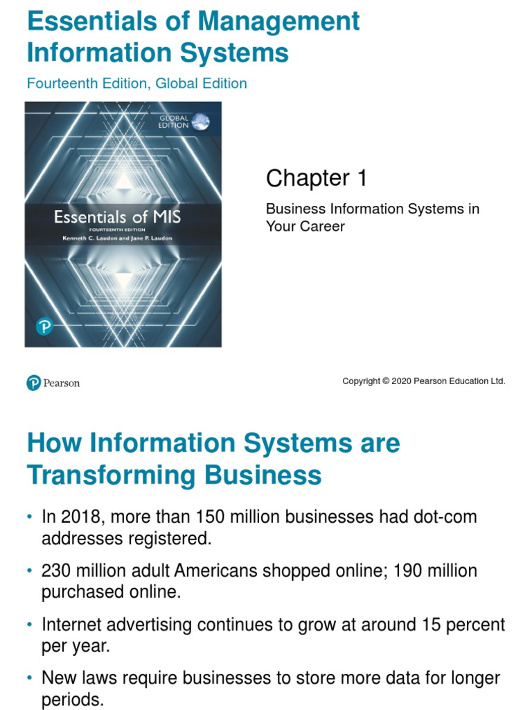 Lecture 1 - Chapter 1 | PDF | Information System | System