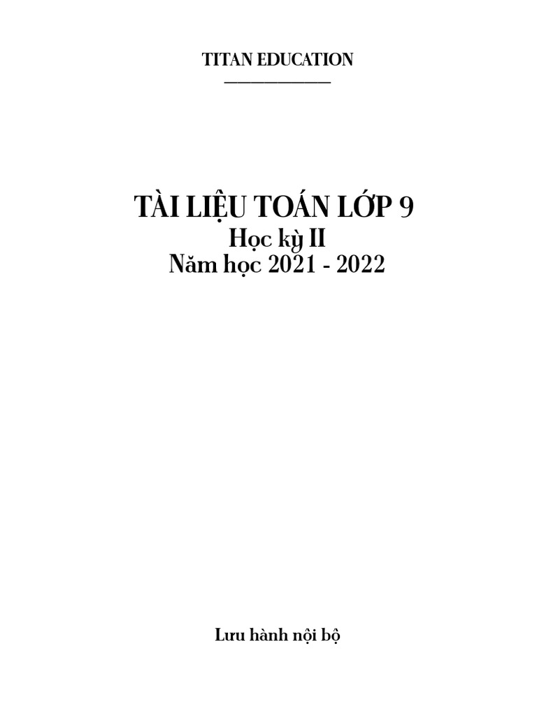 Toan-9 Cuon-1 HK2 NH21-22 | PDF