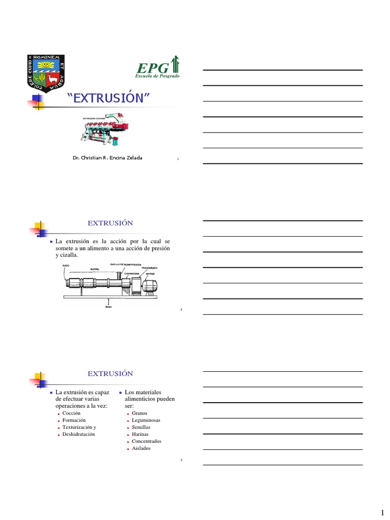 Extrusion | PDF | Almidón | Extrusión