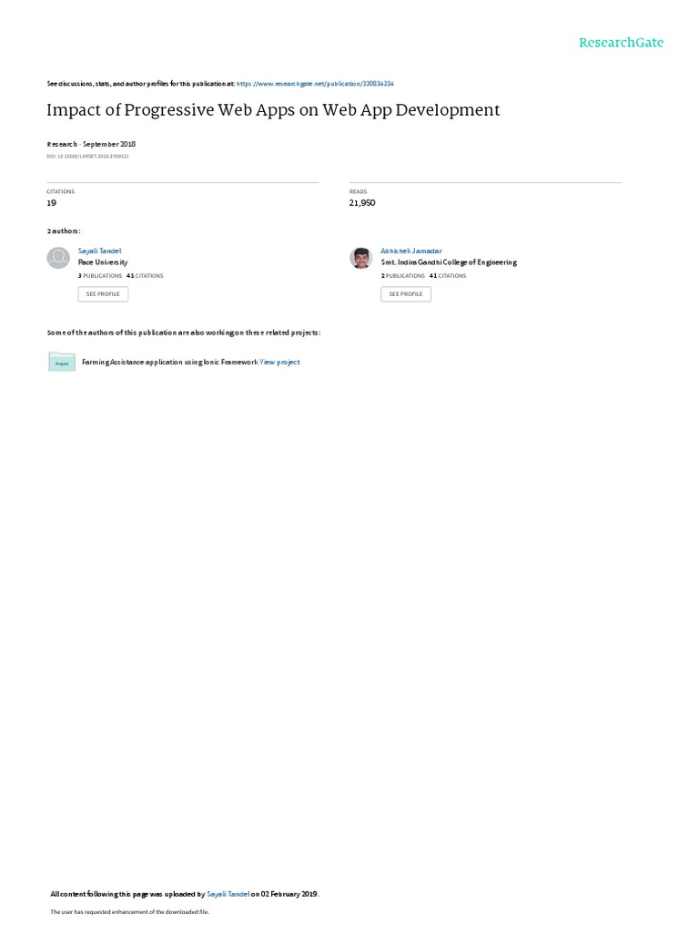 Impact Of Progressive Web Apps On Web App Pdf Mobile App World