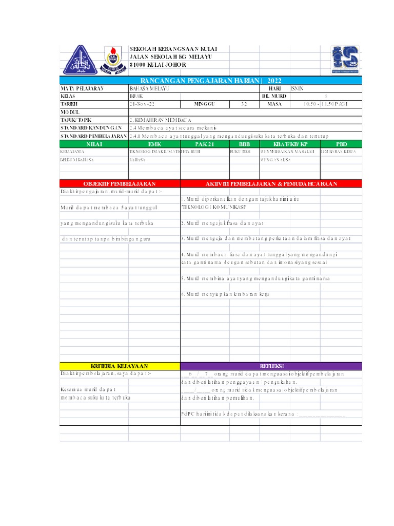 RPH BM Pendidikan Khas | PDF