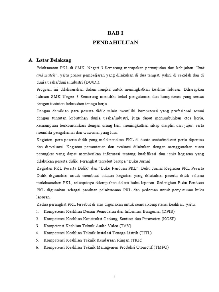 Isi Laporan PKL | PDF