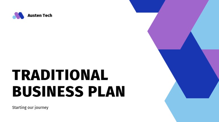 Blue and Purple Casual Corporate Traditional Business Plan Business Presentation | PDF
