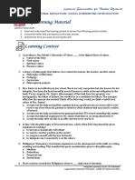 Free Profed Let Reviewer 2026 | PDF | Curriculum | Learning