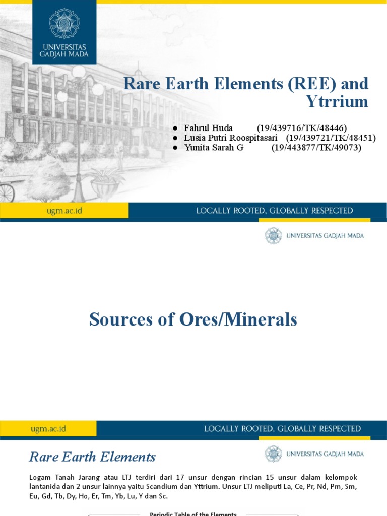 Presentasi Mineral Industri REE | PDF