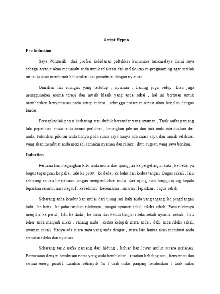 Script Hypno | PDF