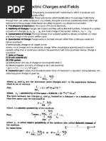 Electric Charges and Fields Class 12 Formula Sheet | PDF | Rectifier ...