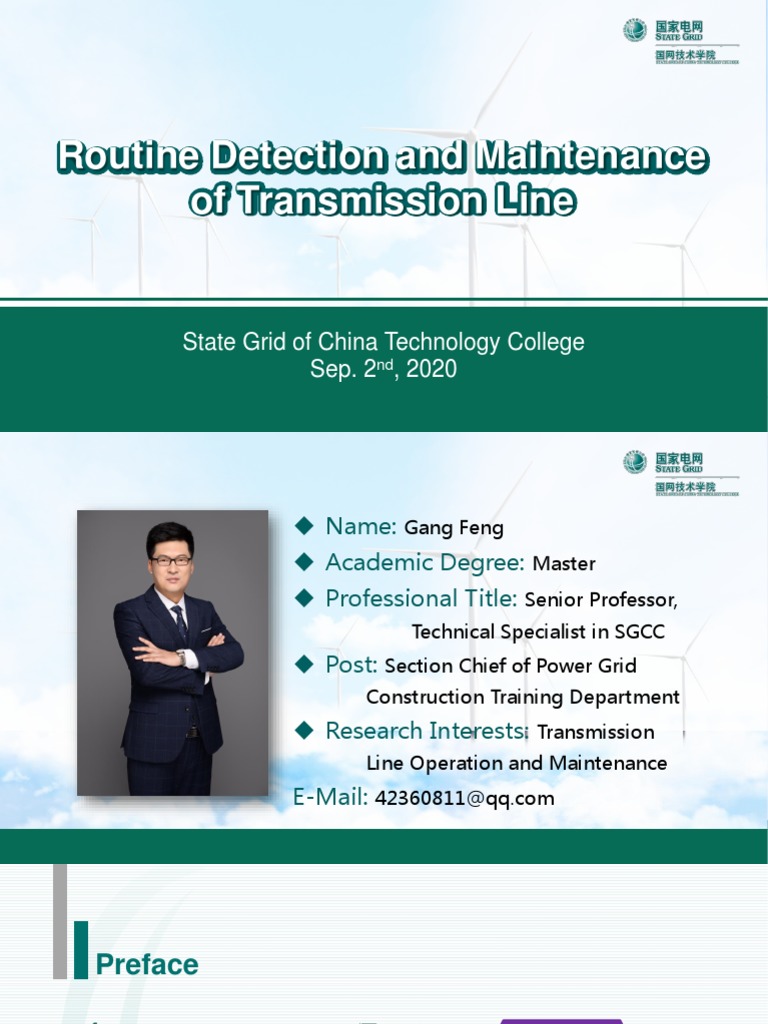 Routine Detection and Maintenance of Transmission Line | PDF | Electric ...