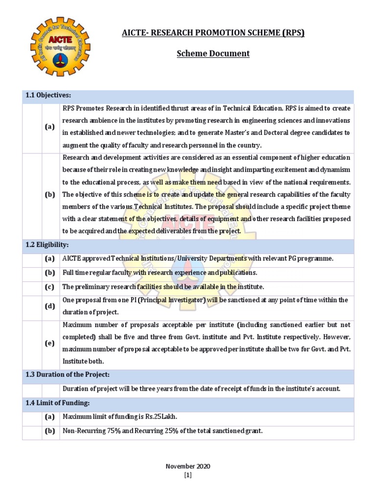 RPS Scheme Document - Nov 2020 | PDF | Expense