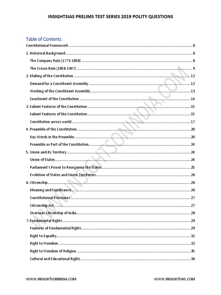 Constitutional Framework: A Comprehensive Overview of the Key Features ...