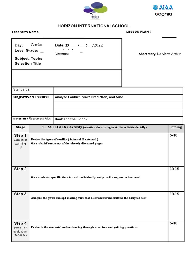 New Lesson Plan 2022-2023 Term 2 | PDF