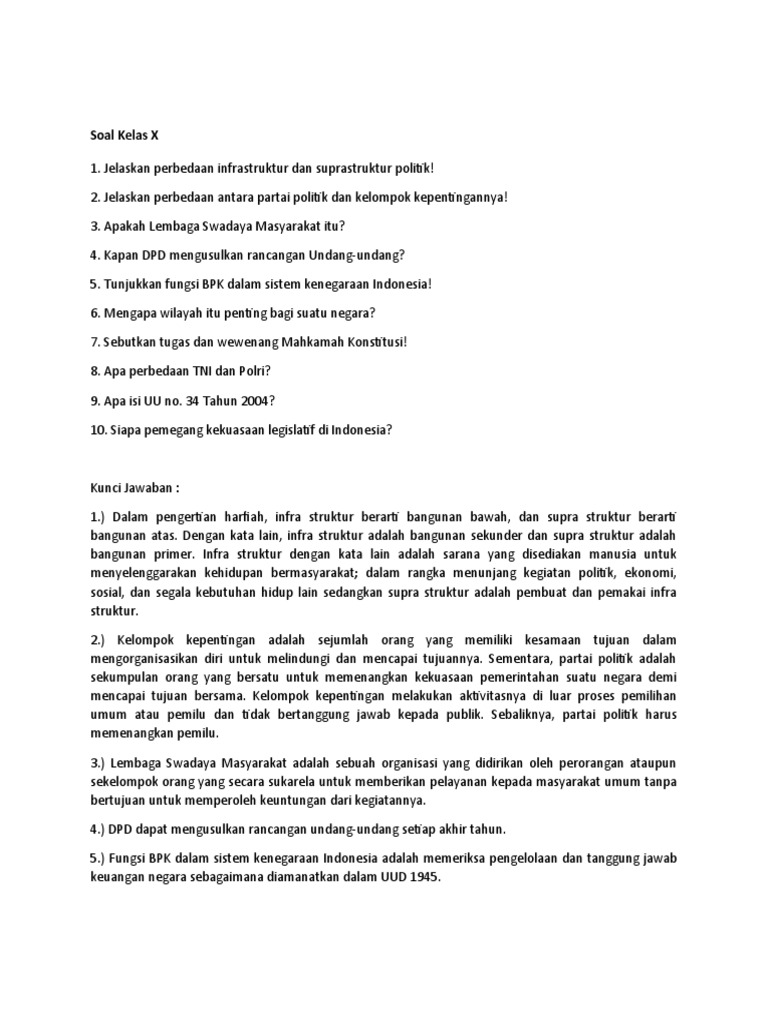 Soal PKN Paket C | PDF | Politik | Ilmu Sosial