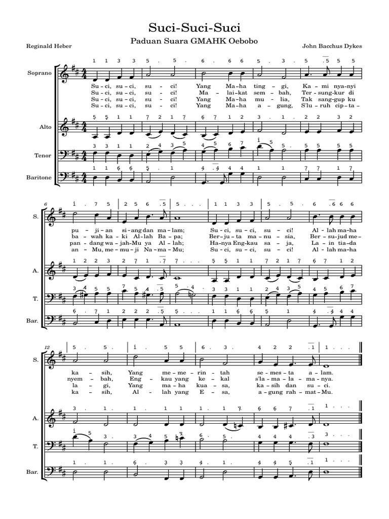Suci-Suci-Suci-Score_and_Parts | PDF