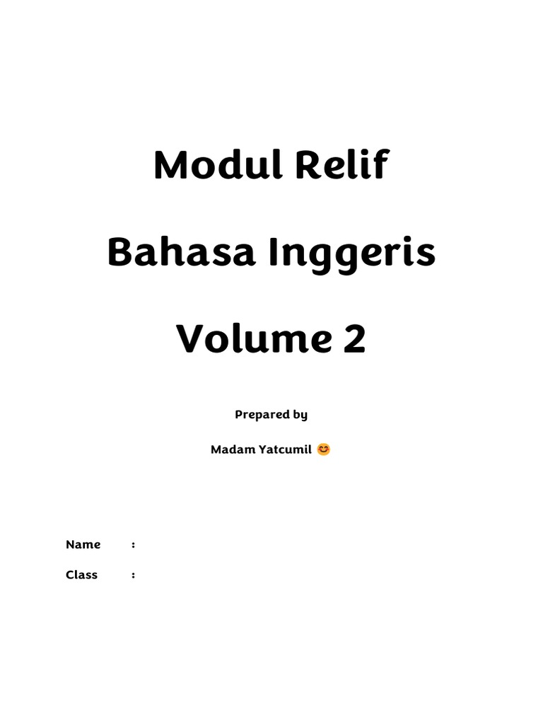 Modul Relif Lower Form | PDF