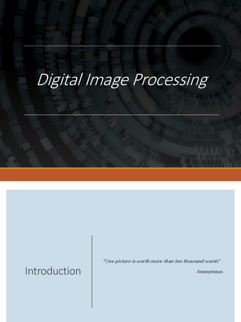DIP 1 Introduction | Download Free PDF | Digital Image | Image Segmentation