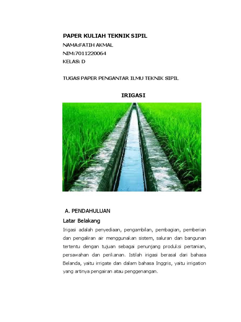 Paper Kuliah Teknik Sipil | PDF