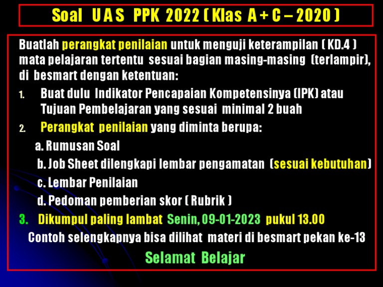 UAS PPK - SM Gasal 22-23 | PDF