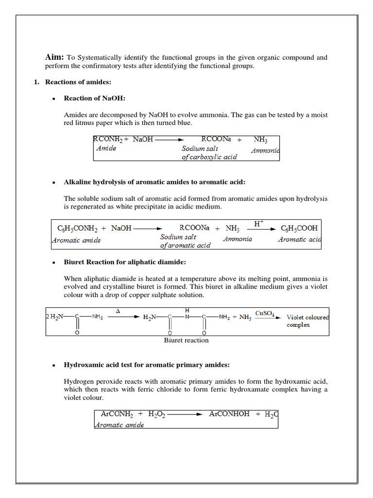 Esterification | PDF | Amine | Aldehyde