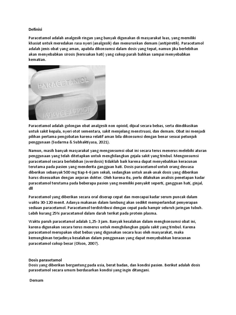 Materi Paracetamol PPT Komdas | PDF