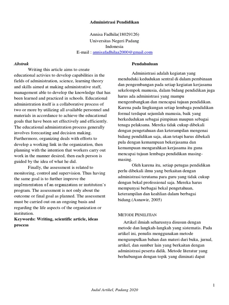 Adsp Artikel Materi 2 | PDF