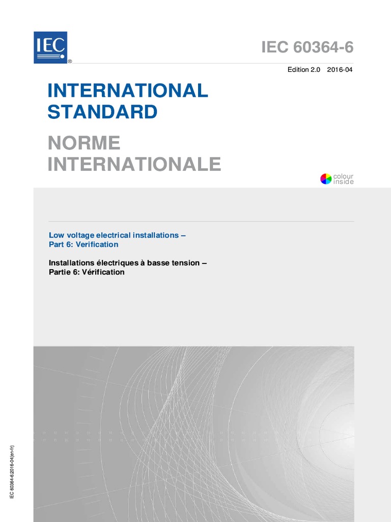 Iec 60364-6-2016 | Download Free PDF | International Electrotechnical ...