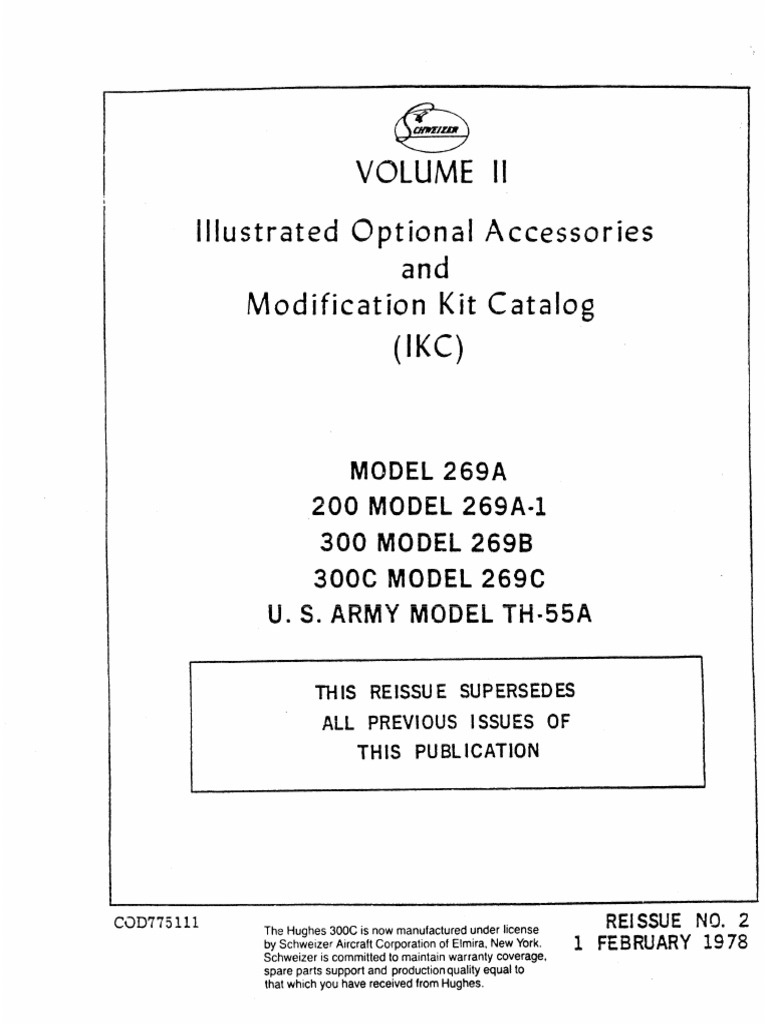 Schweizer 269A, B, C Accesories and Mods 1 Feb 1978 210919 | PDF