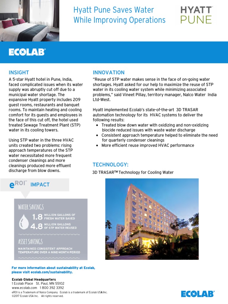 Hyatt Pune, India Case Study1 | PDF | Water | Civil Engineering