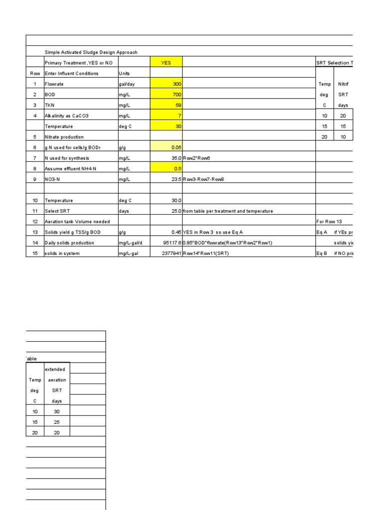 Simple Activated Sludge Design With Septic Tank 3000 | PDF | Sewage ...