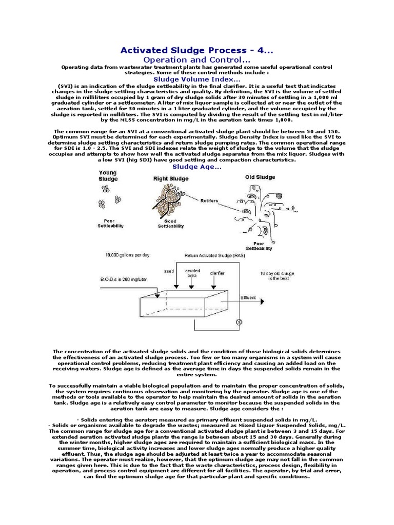 Activated Sludge Process | PDF | Sewage Treatment | Sewerage