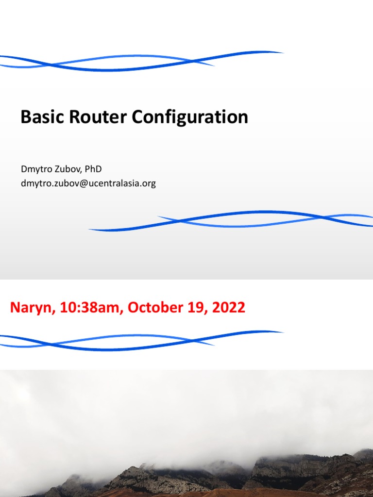 Basic Router Configuration | Download Free PDF | Router (Computing) | Ip Address