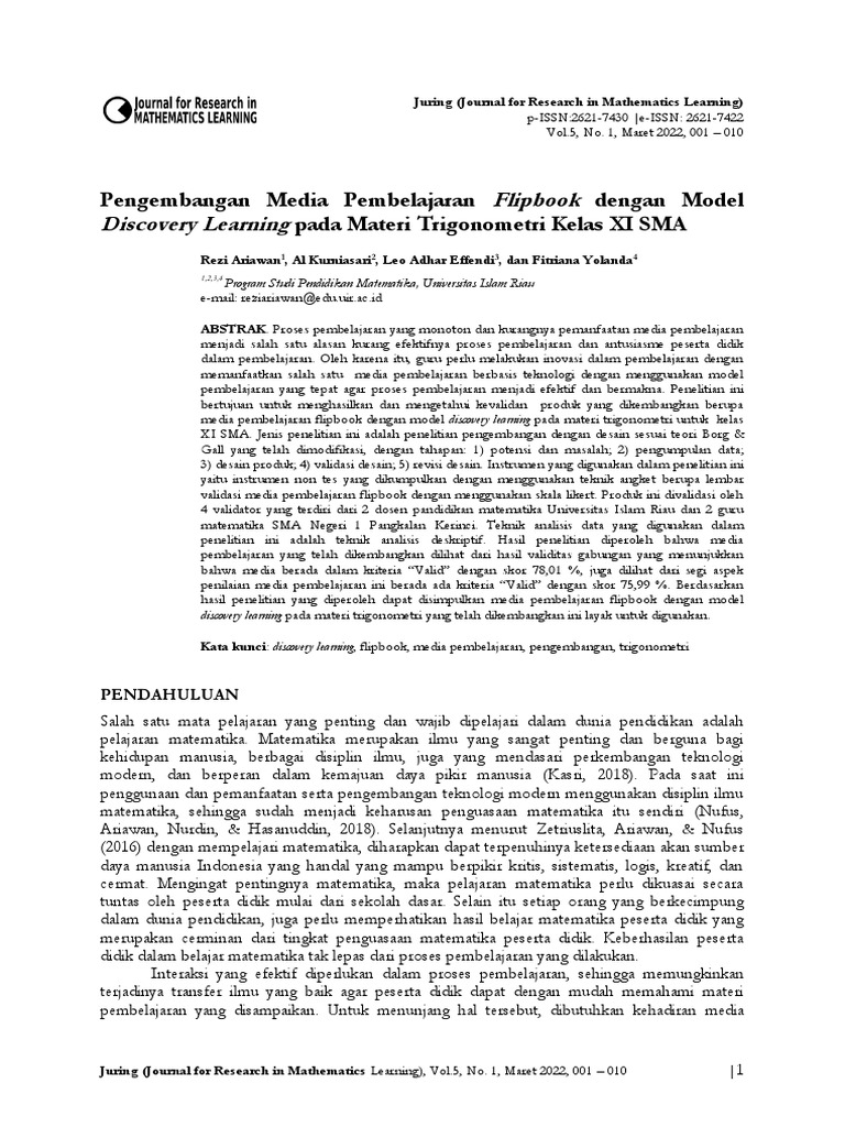 Pengembangan Media Pembelajaran Flipbook | PDF