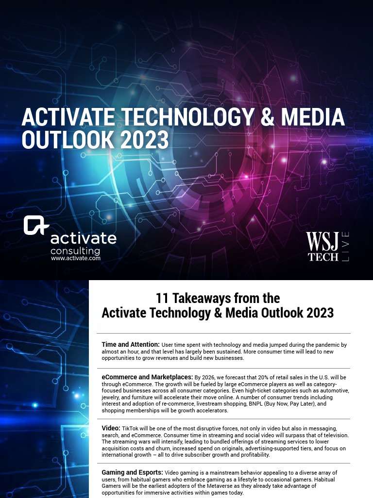 ACTIVATE Technology and Media Outlook 2023 | PDF | E Commerce ... ACTIVATE Technology and Media Outlook 2023 | PDF | E Commerce ...