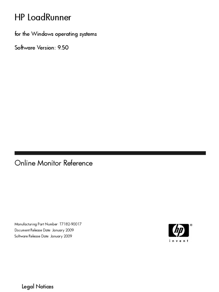 Hp Load Runner Monitor Reference Guide Pdf Secure Shell Command