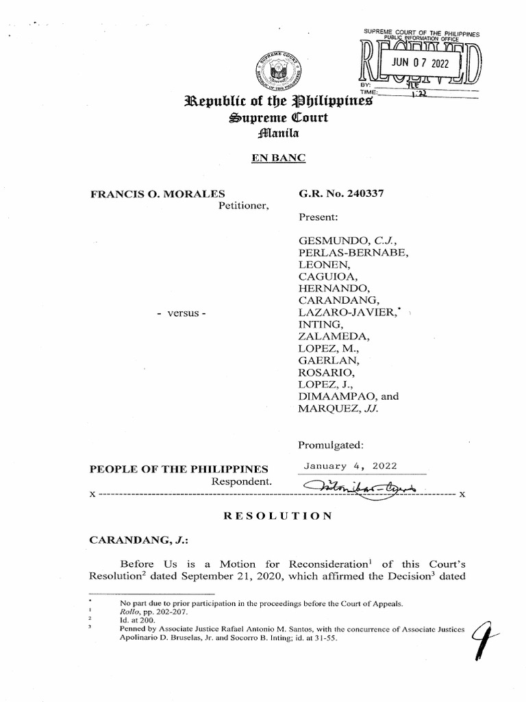 GR 240337 2022 | Download Free PDF | Crimes | Crime & Violence