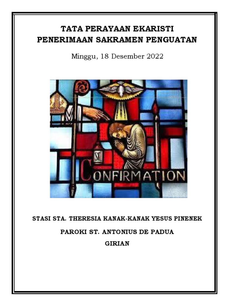 Liturgi Sakramen Krisma 2022 Pinenek | PDF