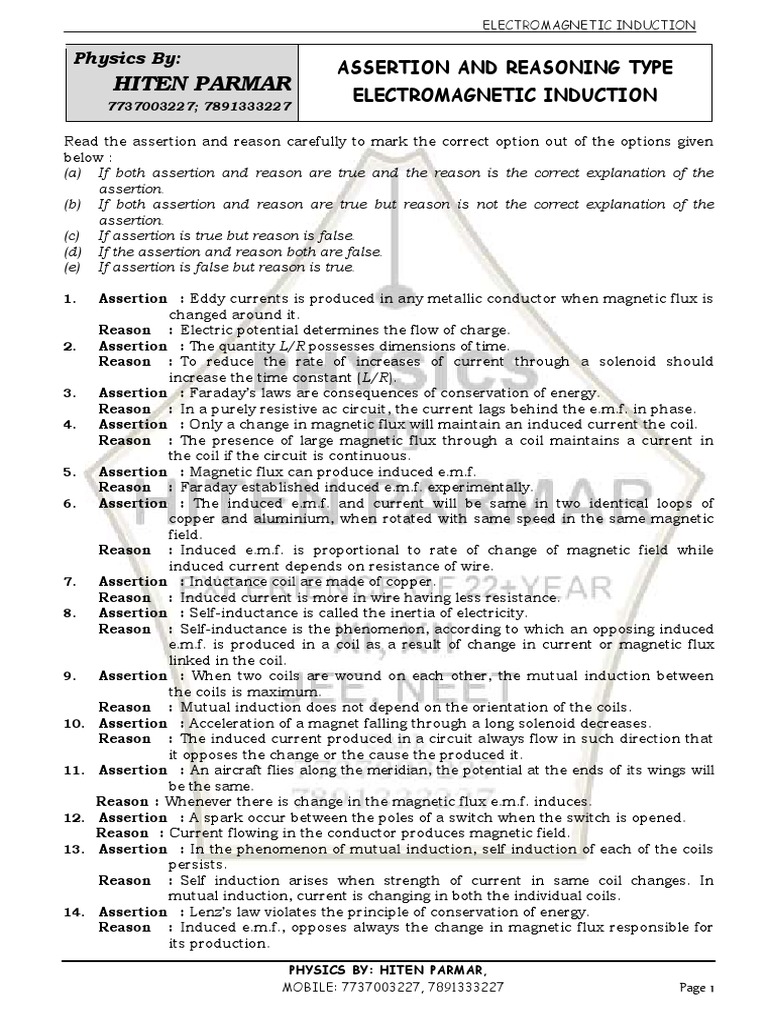 06 Emi | Descargar gratis PDF | Electromagnetic Induction | Inductance