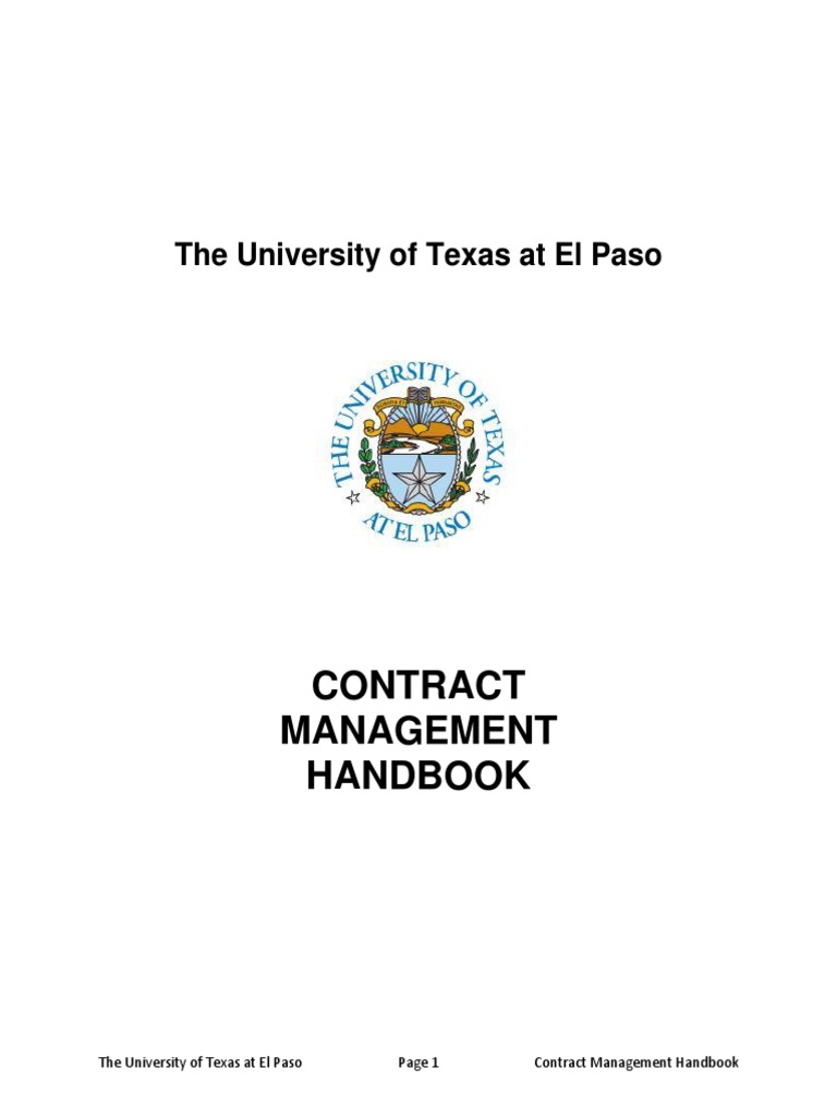 Contract Management Handbook | Download Free PDF | Request For Proposal ...