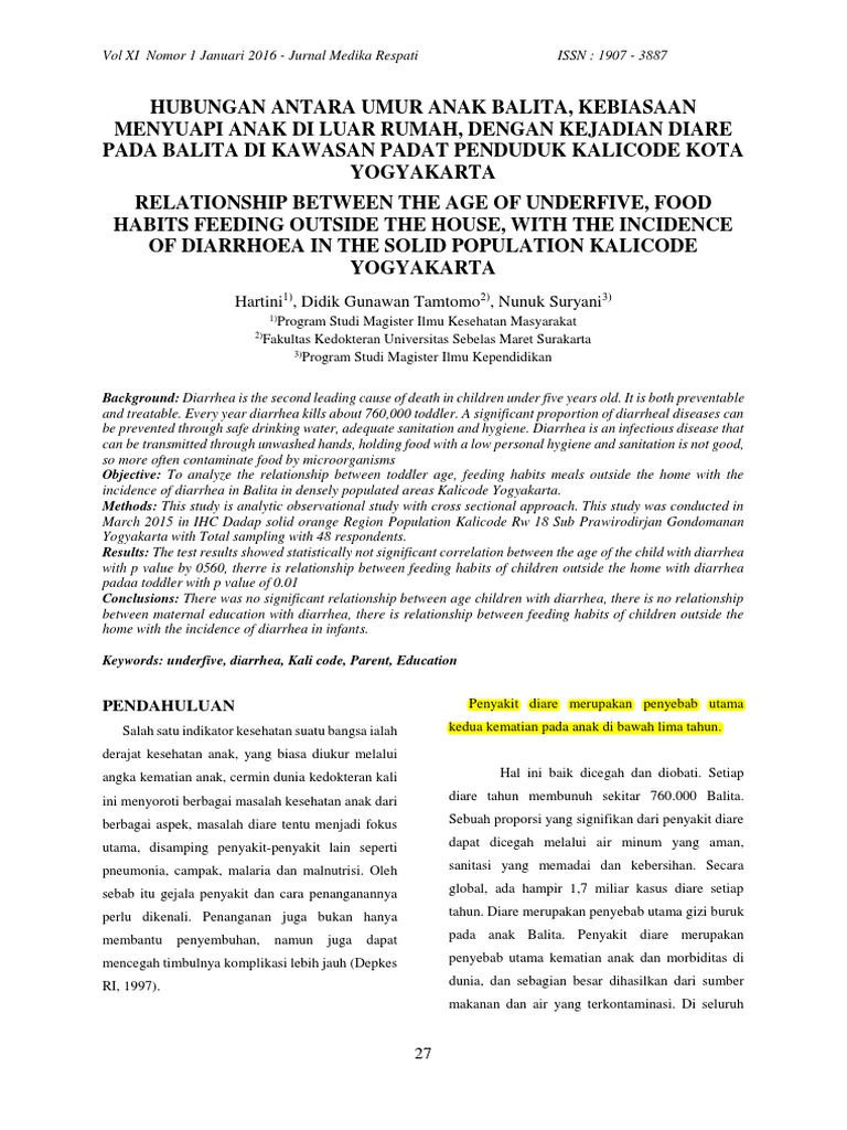 Hartini, Didik Gunawan Tamtomo, Nunuk Suryani: Pendahuluan | PDF | Diarrhea | Waste Management