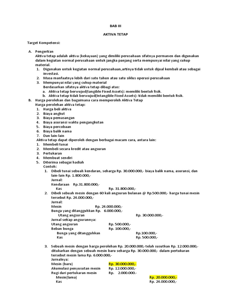 Aktiva Tetap | PDF