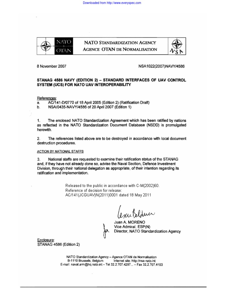 STANAG 4586 Edition 2 Overview | PDF | Internet Protocol Suite | Internet Protocols