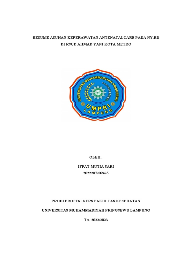 Resume-Anc IFFAT MUTIA SARI | PDF