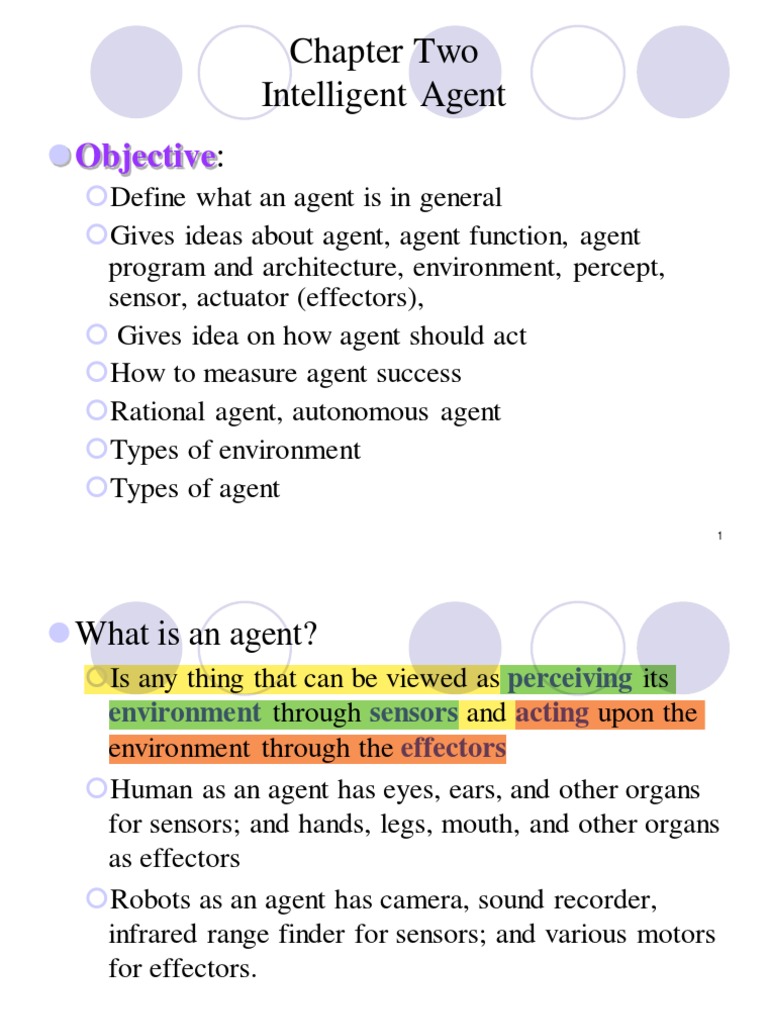 Introduction to Intelligent Agents | PDF | Cognition | Cognitive Psychology
