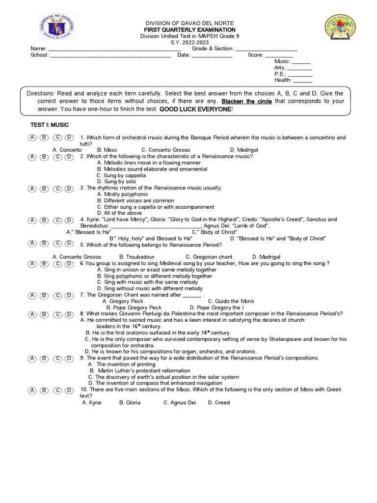 Mapeh 9 First Exam | PDF | Mining | Recycling